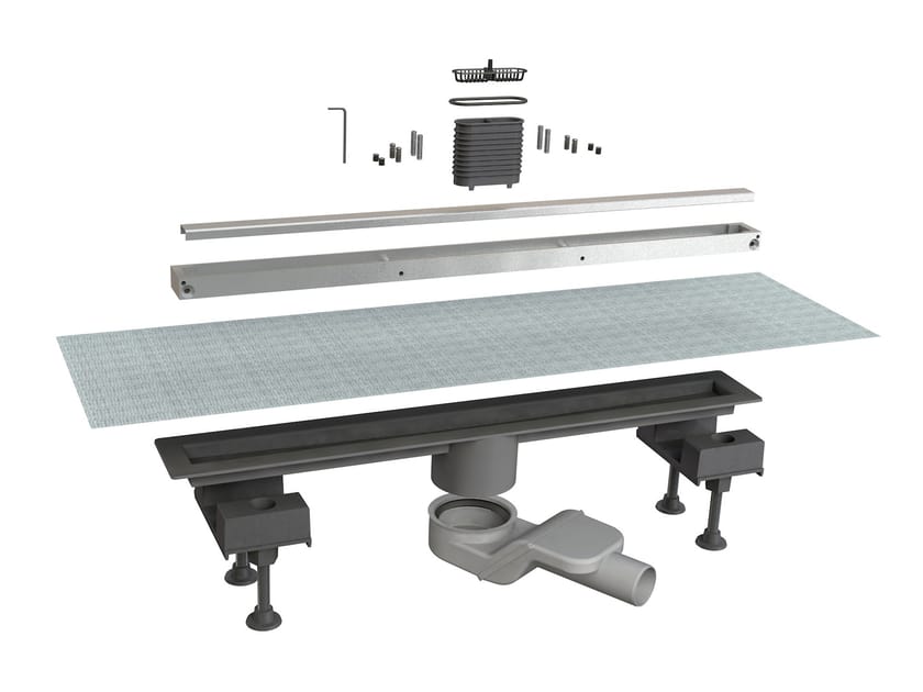 Rigole de douche en acier inoxydable CANALISSIMA 6825HC60S Collection ...