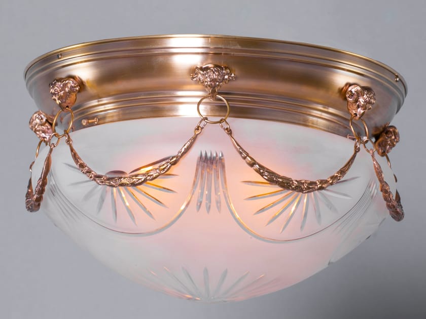 EGER Brass ceiling light By Patinas Lighting