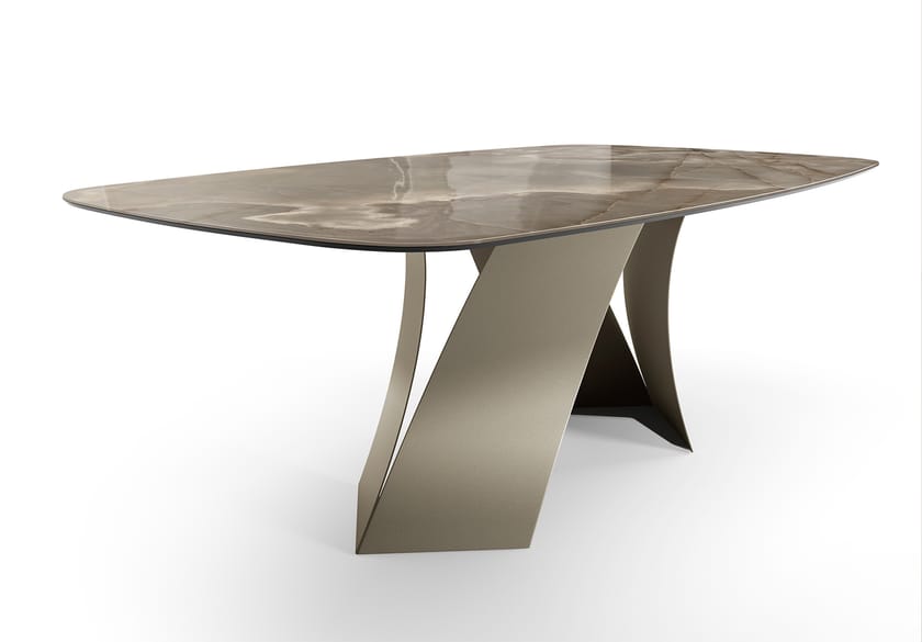 TWIST Rectangular ceramic table By EFORMA | design Moom