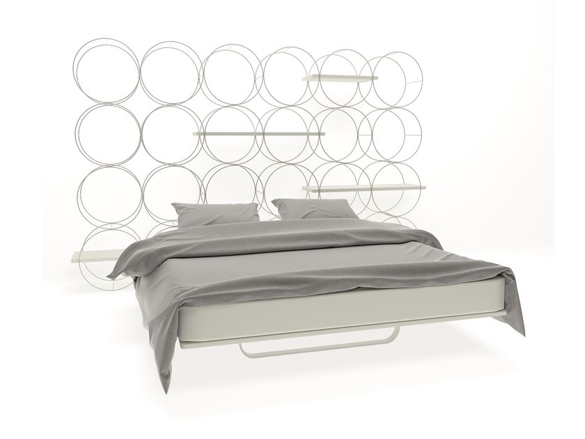 Iron double bed with high headboard CERCHI DUE Filodiferro Collection ...