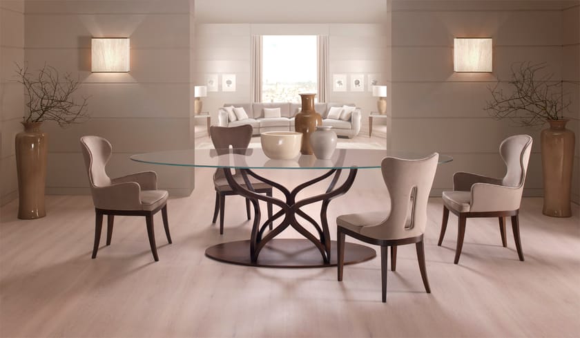 DOUGLAS | Chair with armrests Douglas Collection By Gold Confort