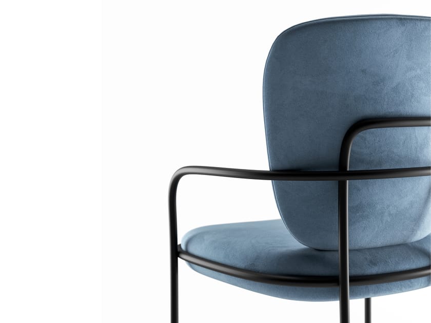 MIES | Chair with armrests By INNOVA Imbottiti design Eleonora Barillari