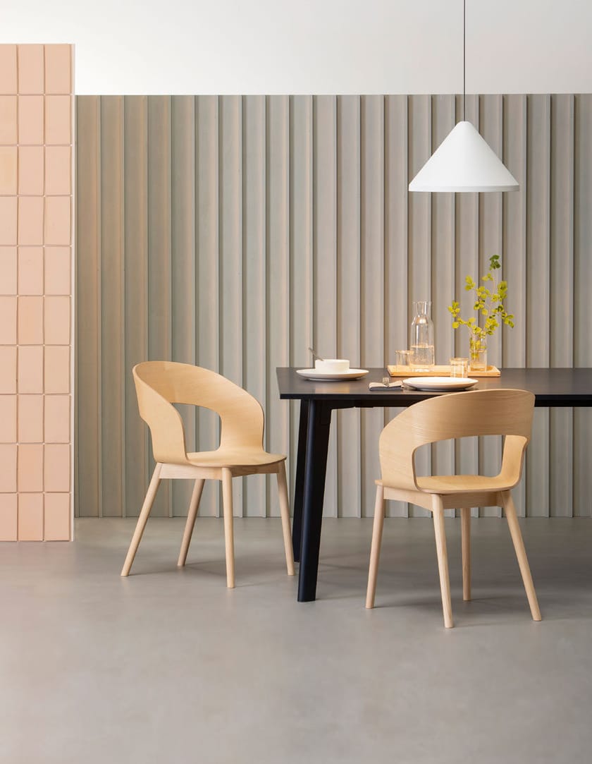 GOOSE | Chair with armrests Goose Collection By Vergés design Emiliana ...