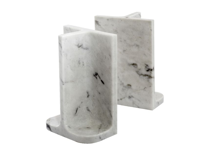 Marble bookend CHARLES & ELIE By Monolithe Edition design Piergil Fourquié