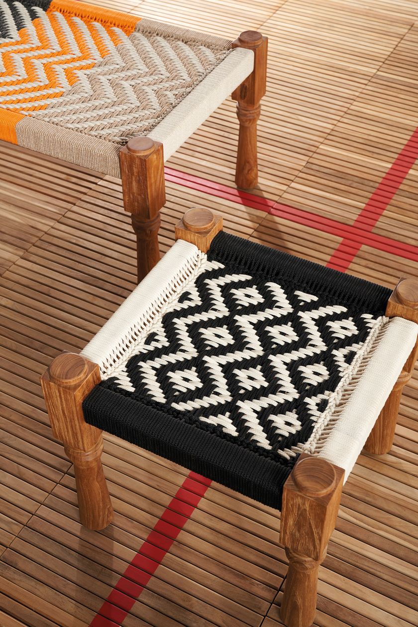CHARPAI | Rope stool By Il Giardino di Legno design CIPIUELLE