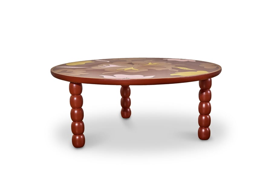 CLARITA Tavolino basso rotondo in faggio By POPUS EDITIONS | design ...