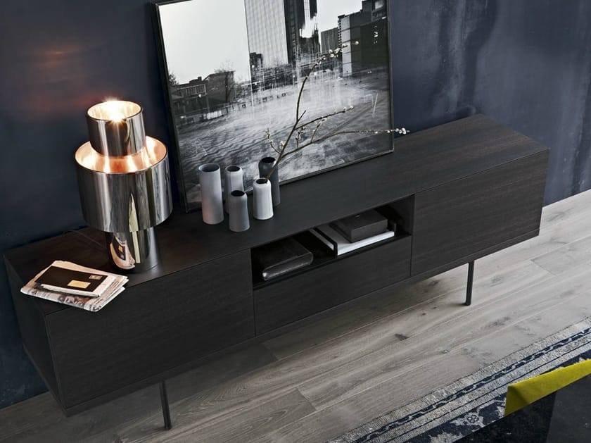 Suspended wood veneer sideboard CLASS | Suspended sideboard Class ...