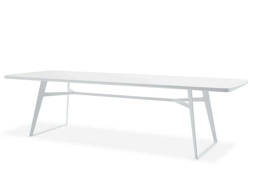 Rectangular wood veneer table CLIPPER | Table By poliform design Carlo ...
