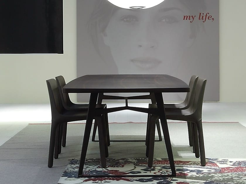 Rectangular wood veneer table CLIPPER | Table By poliform design Carlo ...