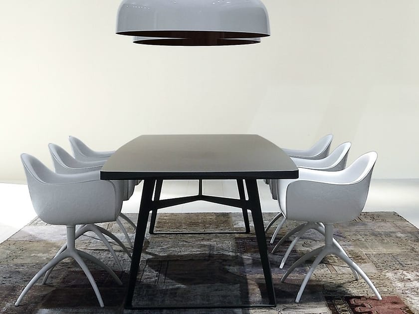 Rectangular wood veneer table CLIPPER | Table By poliform design Carlo ...