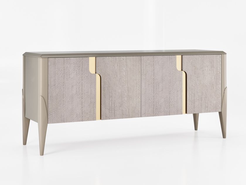 CLIZIA Solid wood sideboard with doors By Guerra Vanni