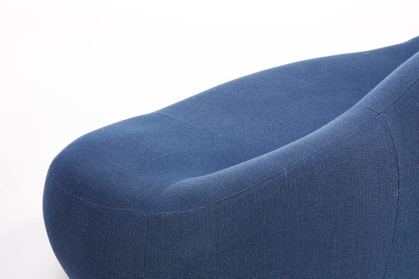 Curved 2 seater fabric sofa CLOUD By grado design