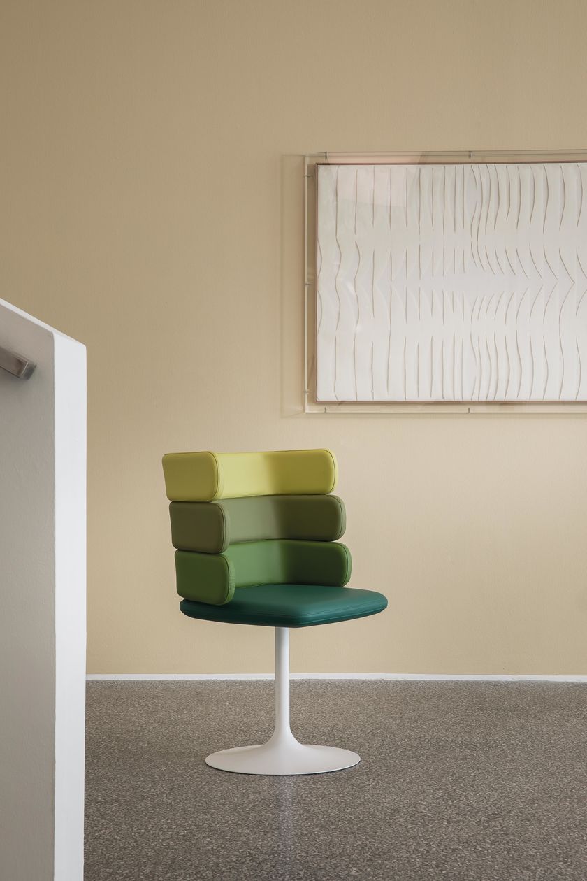 CLUSTER | Leather chair Cluster Collection By Luxy design Luigi Cittadini