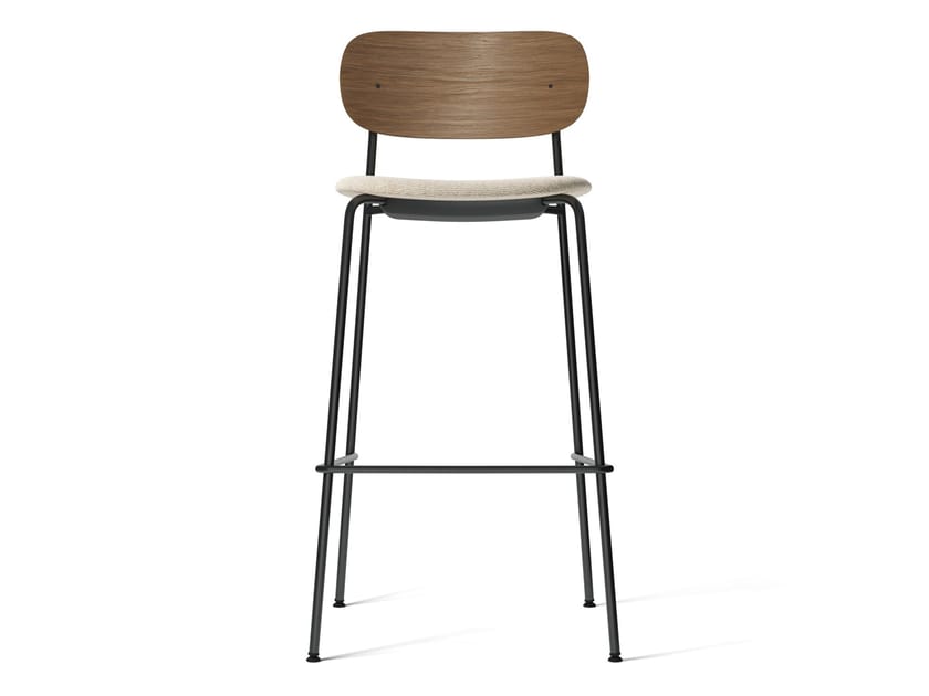 CO COUNTER/BAR CHAIR High wooden stool with integrated cushion By MENU ...
