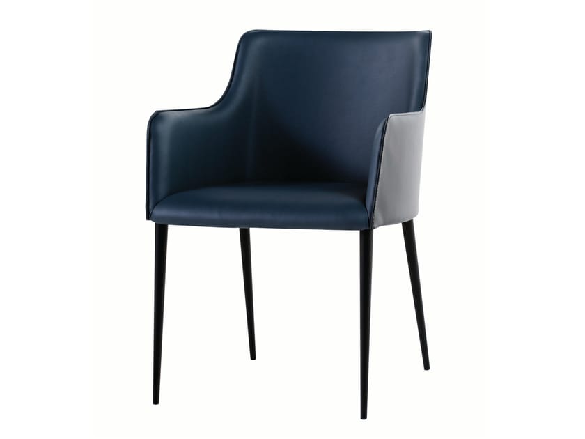COLETTE | Chair Upholstered leather chair with armrests By Roche Bobois ...