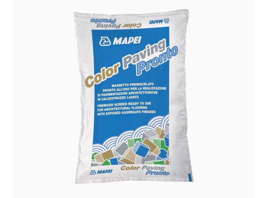 Massetto premiscelato pronto all’uso COLOR PAVING PRONTO - MAPEI