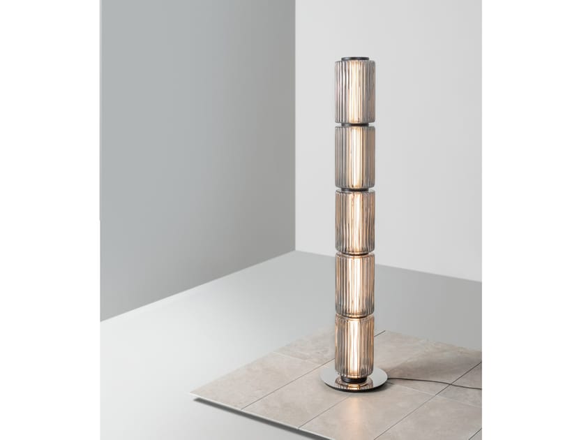 COLUMN | Floor lamp LED glass floor lamp with dimmer By A-N-D | design ...