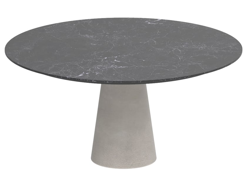 Round Ductal® garden table CONIX | Round table Conix Collection By ...