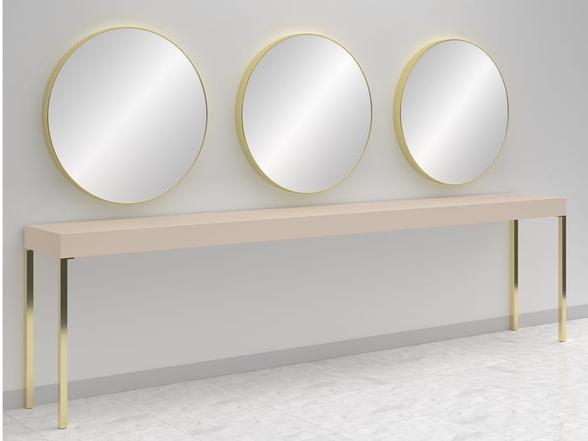 CONSOLLE RONDE 3P Workstation for hairdresser By Gamma & Bross