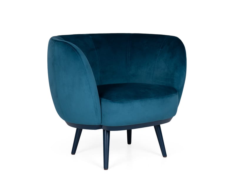 Fabric armchair with armrests COSMO Cosmo Collection By Fenabel
