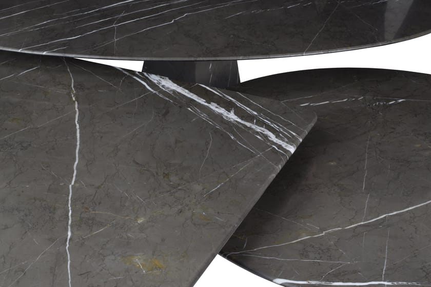 COSMOS GRAPHITE | Round coffee table COSMOS Collection By OIA Design