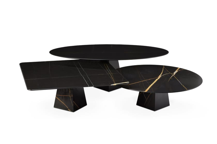 COSMOS SAHARA NOIR | Square coffee table COSMOS Collection By OIA Design