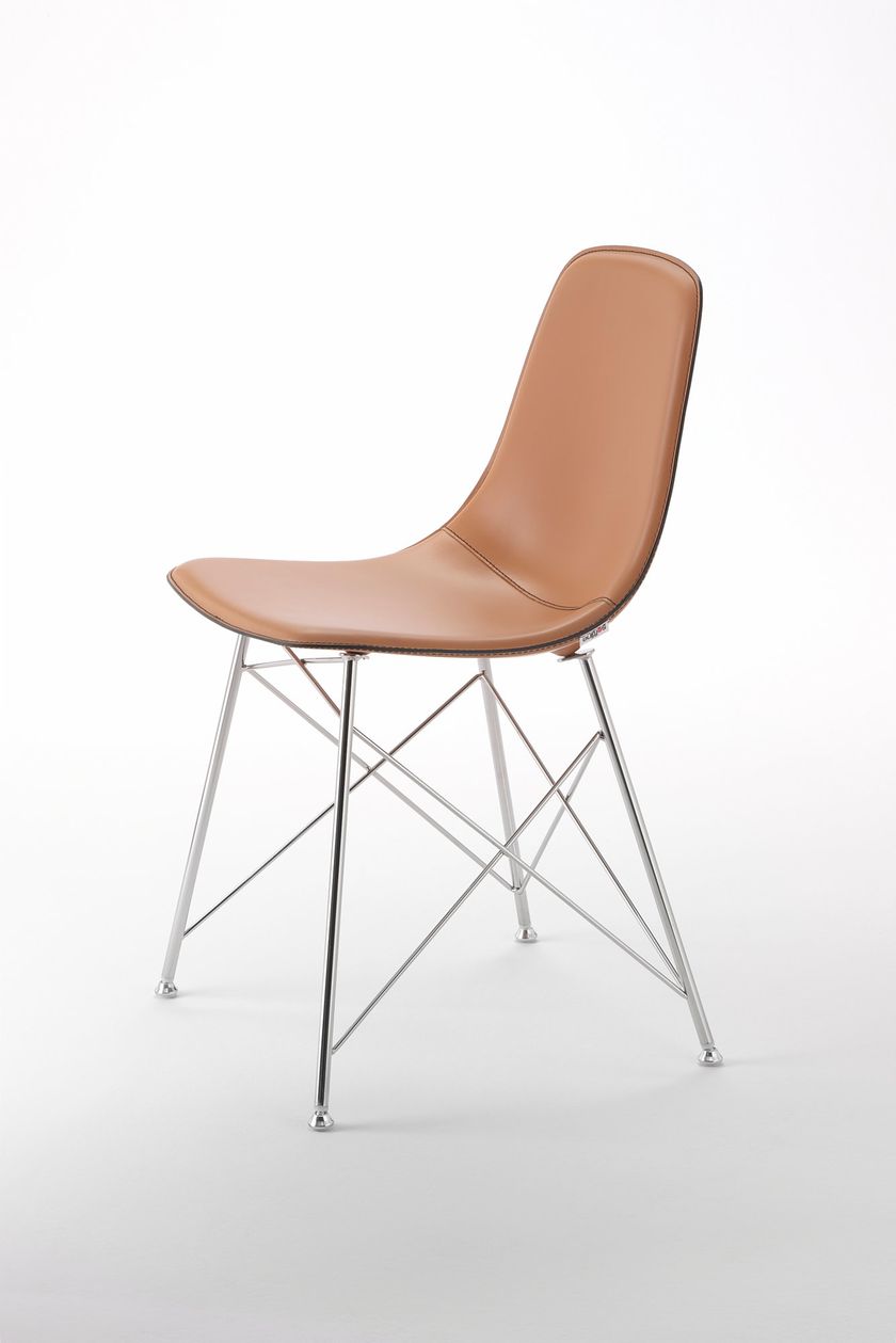 COUPÉ TRC UP Tanned leather chair By SOFTLINE 1979 | design Stefano Sandonà