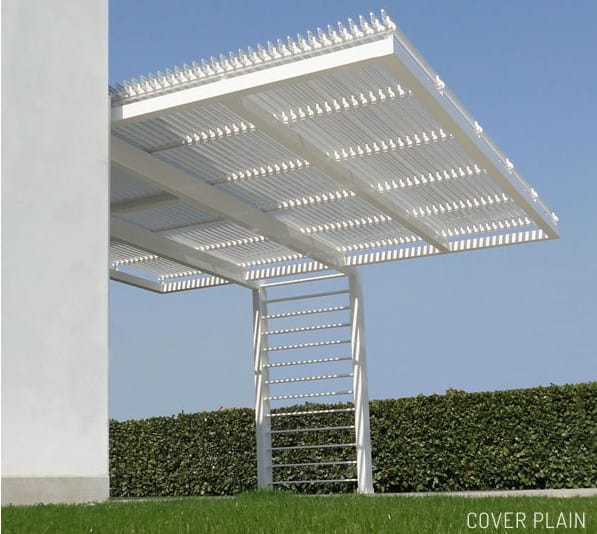 COVER PLAIN | Wall-mounted pergola By STUDIO 66