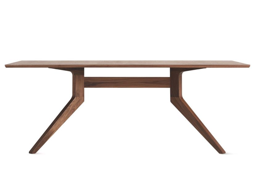 CROSS Rectangular walnut table By Case | design Matthew Hilton
