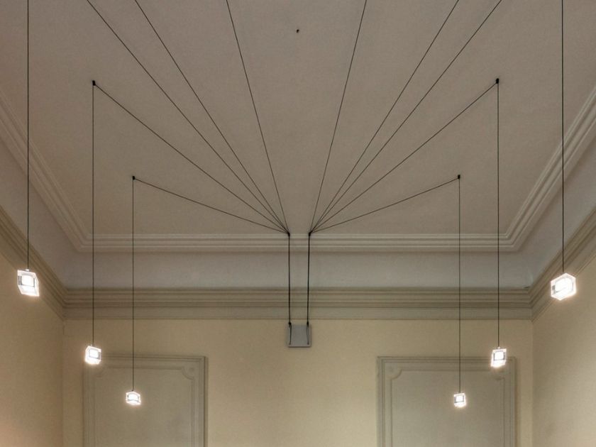 LED indirect light pendant lamp CUBO MODULAR PENDANT Cubo Collection By ...