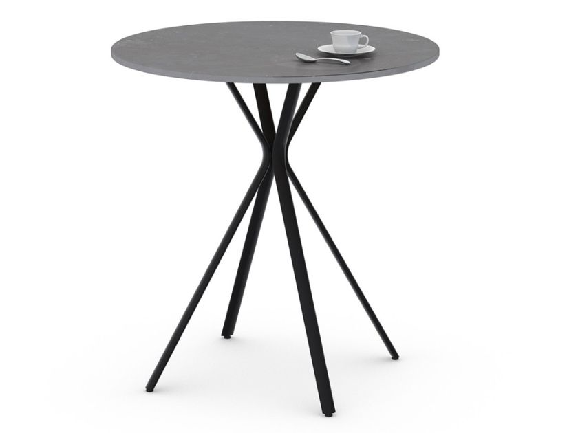 CURVA Round iron table with 4-star base By Vela Arredamenti | design ...