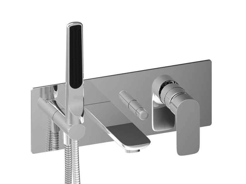 SENS B45 Wall-mounted 4 hole bathtub mixer with hand shower By BARIL