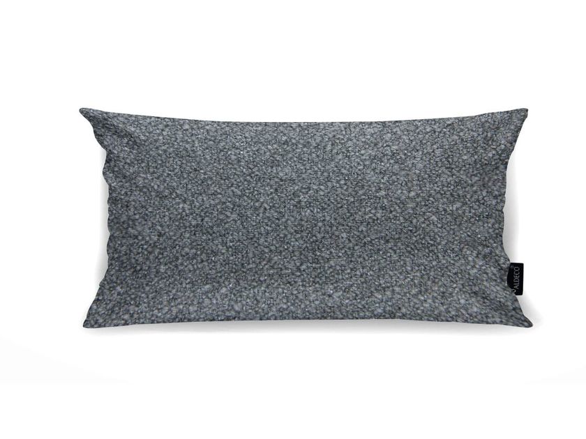 FRISET BOUCLÉ Gray Solid-color rectangular cushion By Aldeco