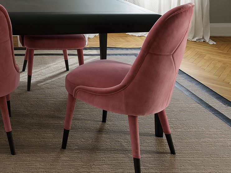 DALIA | Velvet chair DAMA Collection By Prestige