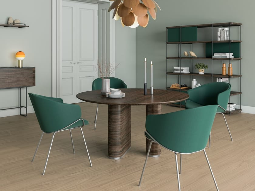 Upholstered fabric chair DANIA DCR-MBUS Dania Collection By Momocca