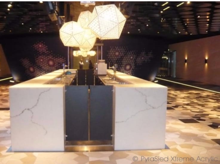 FAUX TRANSLUCENT STONE | Bar counter Faux Translucent Stone Collection ...