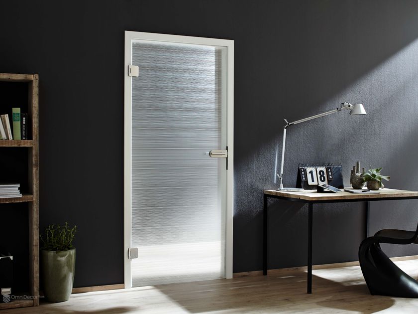 Parete mobile in vetro decorato DECORFLOU® DESIGN MANHATTAN By OmniDecor®