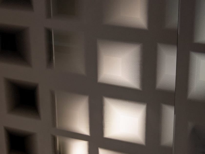 Decorated glass DECORFLOU® DESIGN SQUARE GRADIEN OmniDecor Decorative ...