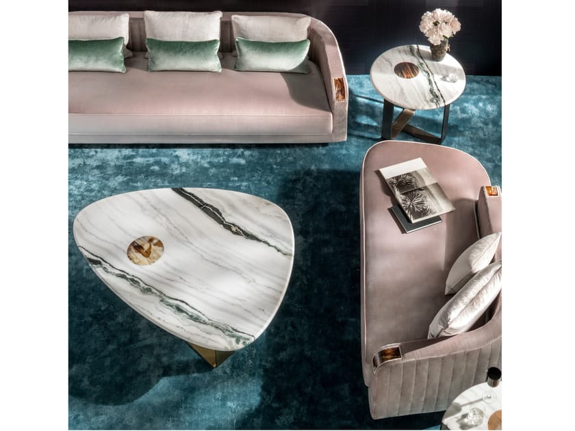 ELECTRA Low triangular marble coffee table By ARCAHORN | design Filippo ...