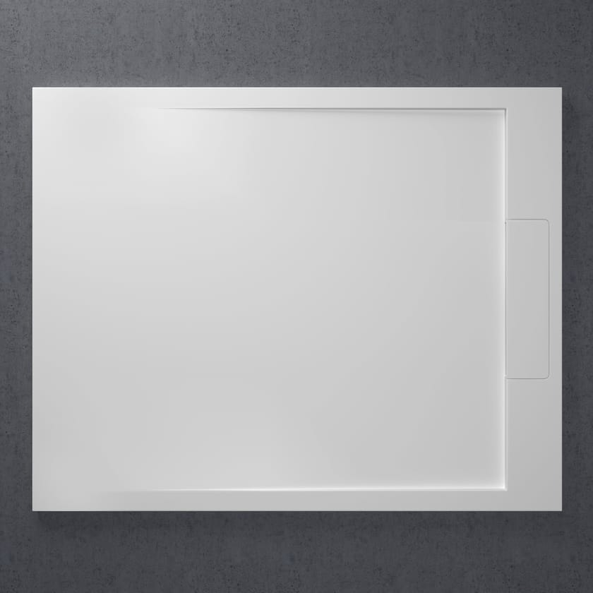 Doccia walk-in in vetro con piatto DESIGNO - KIT A - LUSSO - Edilportale