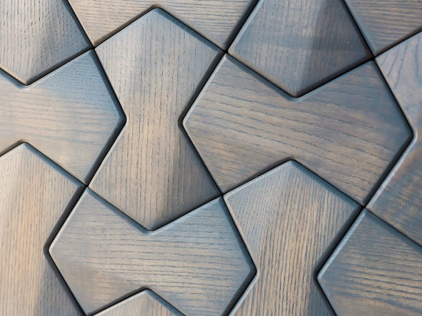 Modular wooden 3D Wall Cladding DETROIT By NEXT LEVEL DESIGN STUDIO