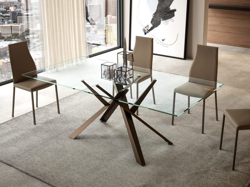 DIAGO | Rectangular table Rectangular crystal table By EASYLINE ...