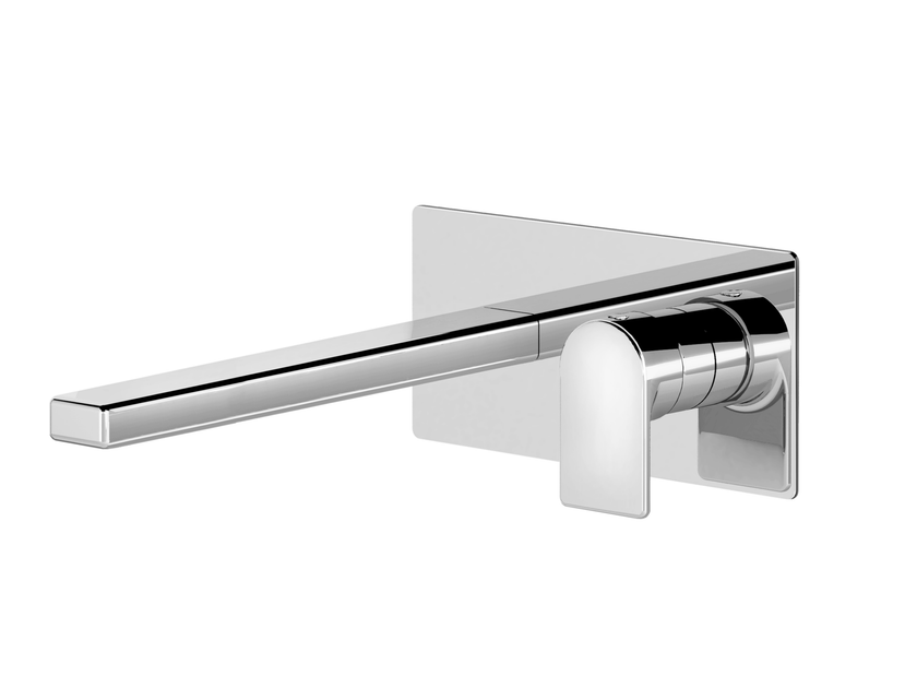 DODA 67 - 6710208 Wall-mounted brass washbasin mixer with plate By Fir ...