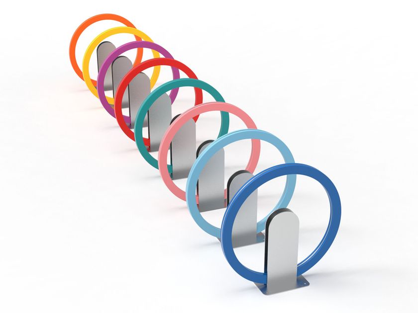 BIKON Polyethylene and stainless steel bicycle rack By Donye
