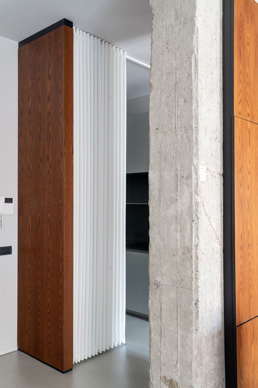 Lateral opening door Textile door By Dooor