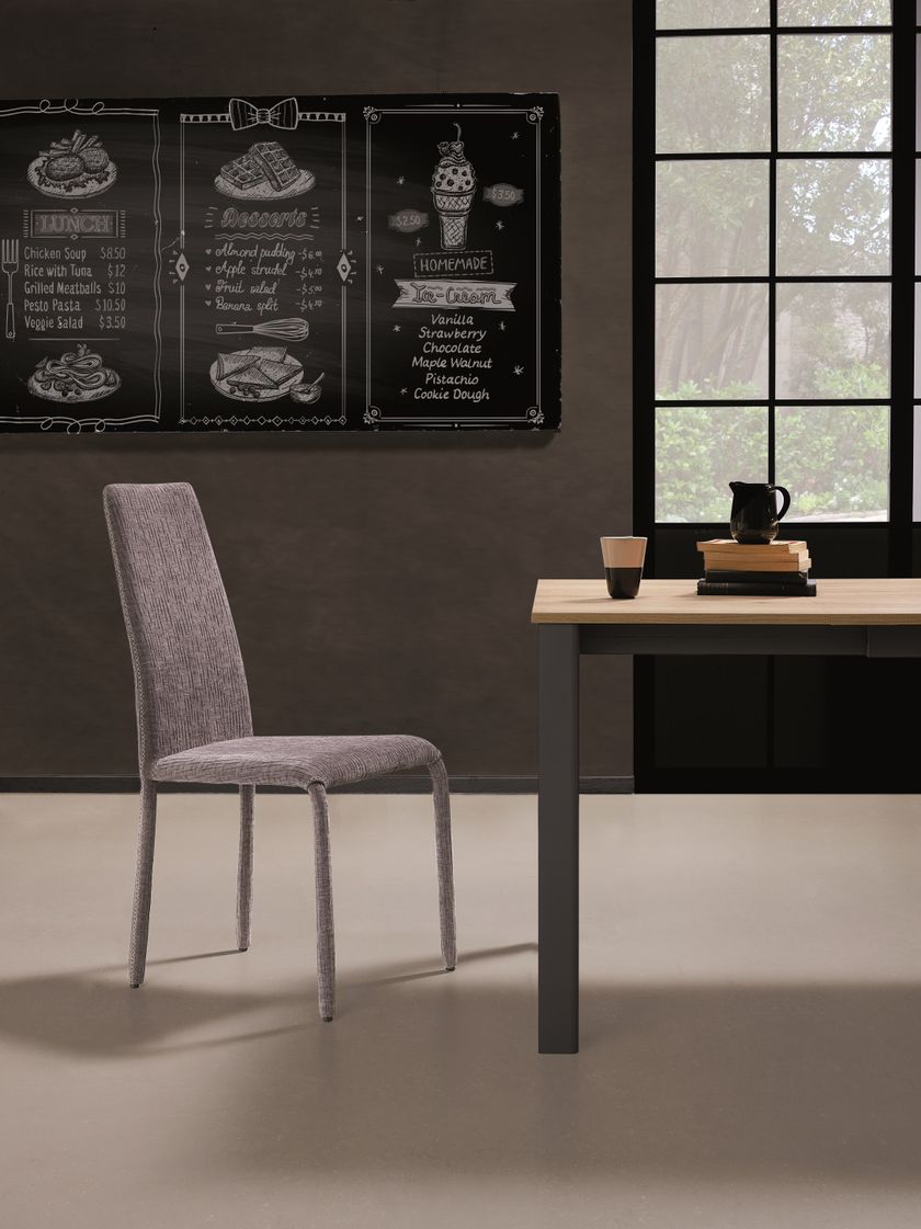 Eco-leather chair DORA Dora Collection By Natisa design Dario Delpin