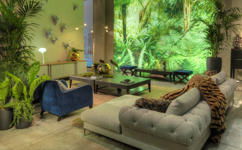 Wooden and leather sideboard with doors DORAL By SELVA