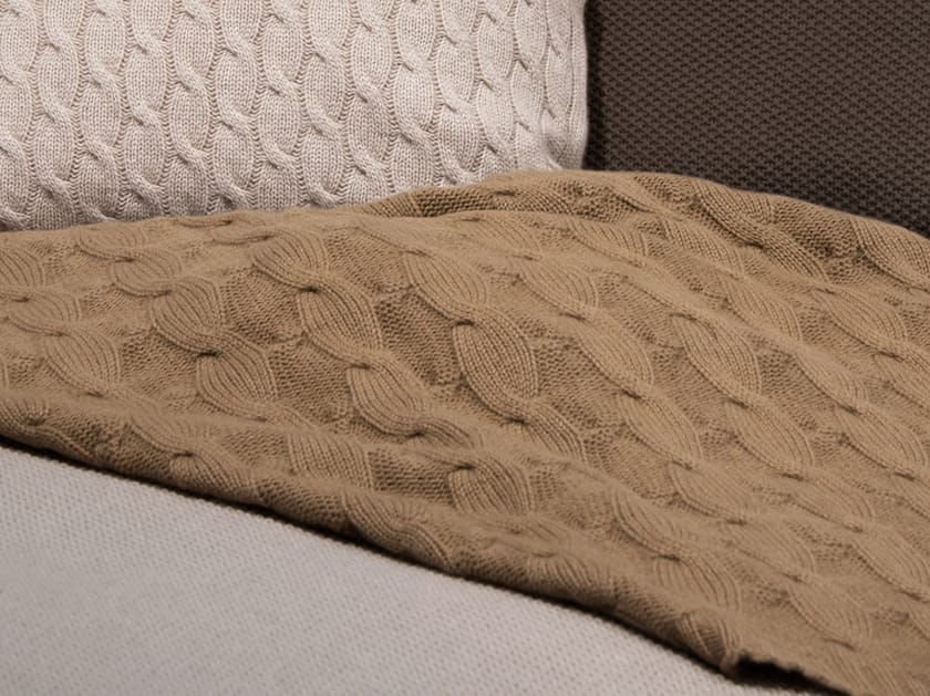 Plaid in cashmere DOUBLE BRAIDS By Formitalia