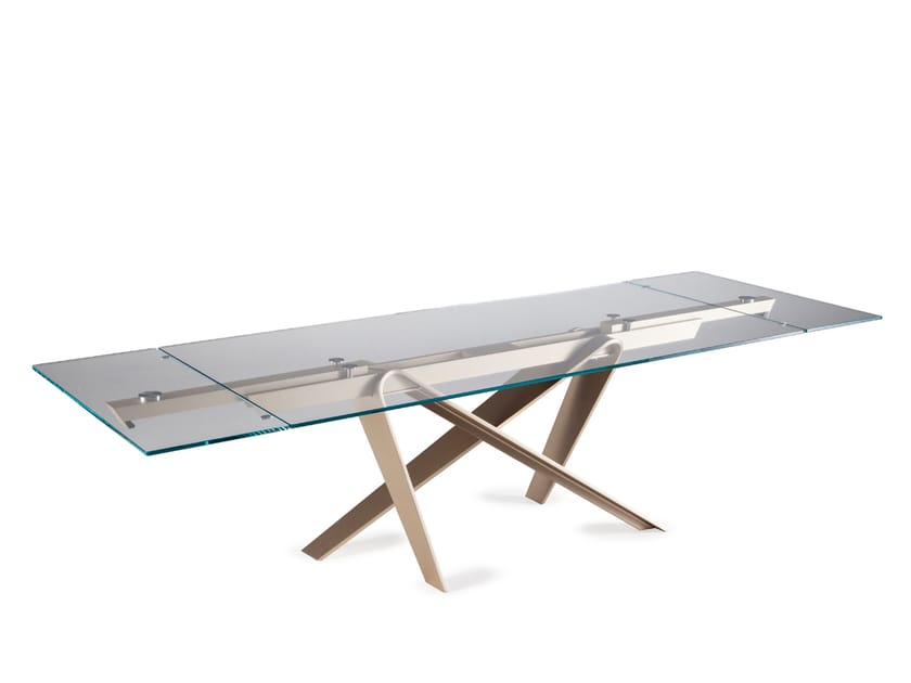 DOUBLE | Crystal table By NAOS design Andrea Lucatello