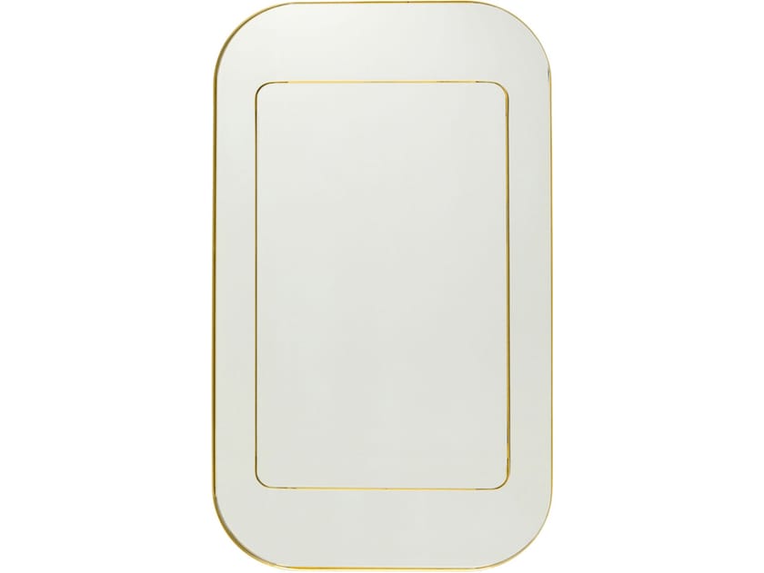 DOUBLE ROW | Rectangular mirror Rectangular framed wall-mounted mirror ...